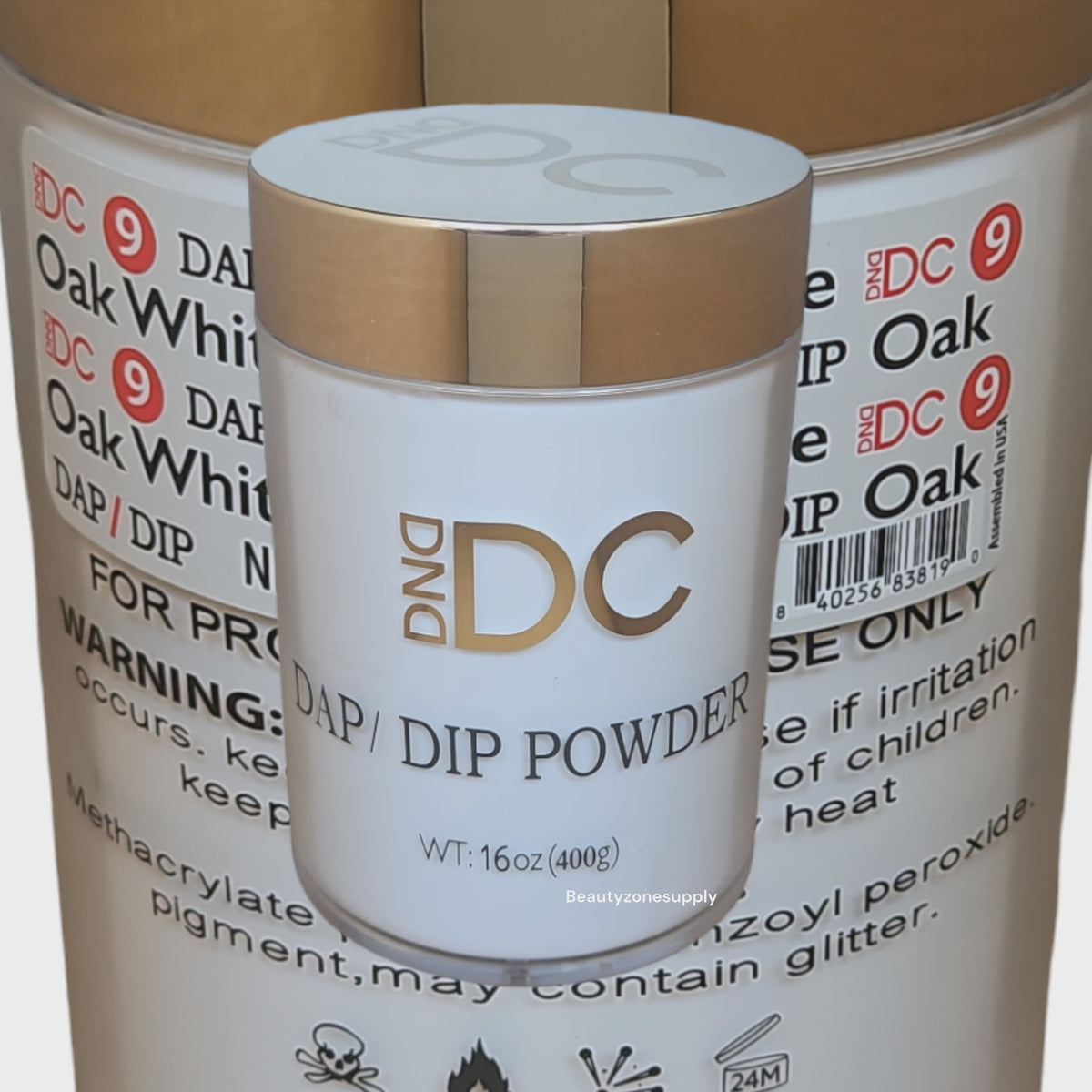 DC DND Dap Dip Powder & Acrylic powder #009 Oak White 16 oz – Beauty ...