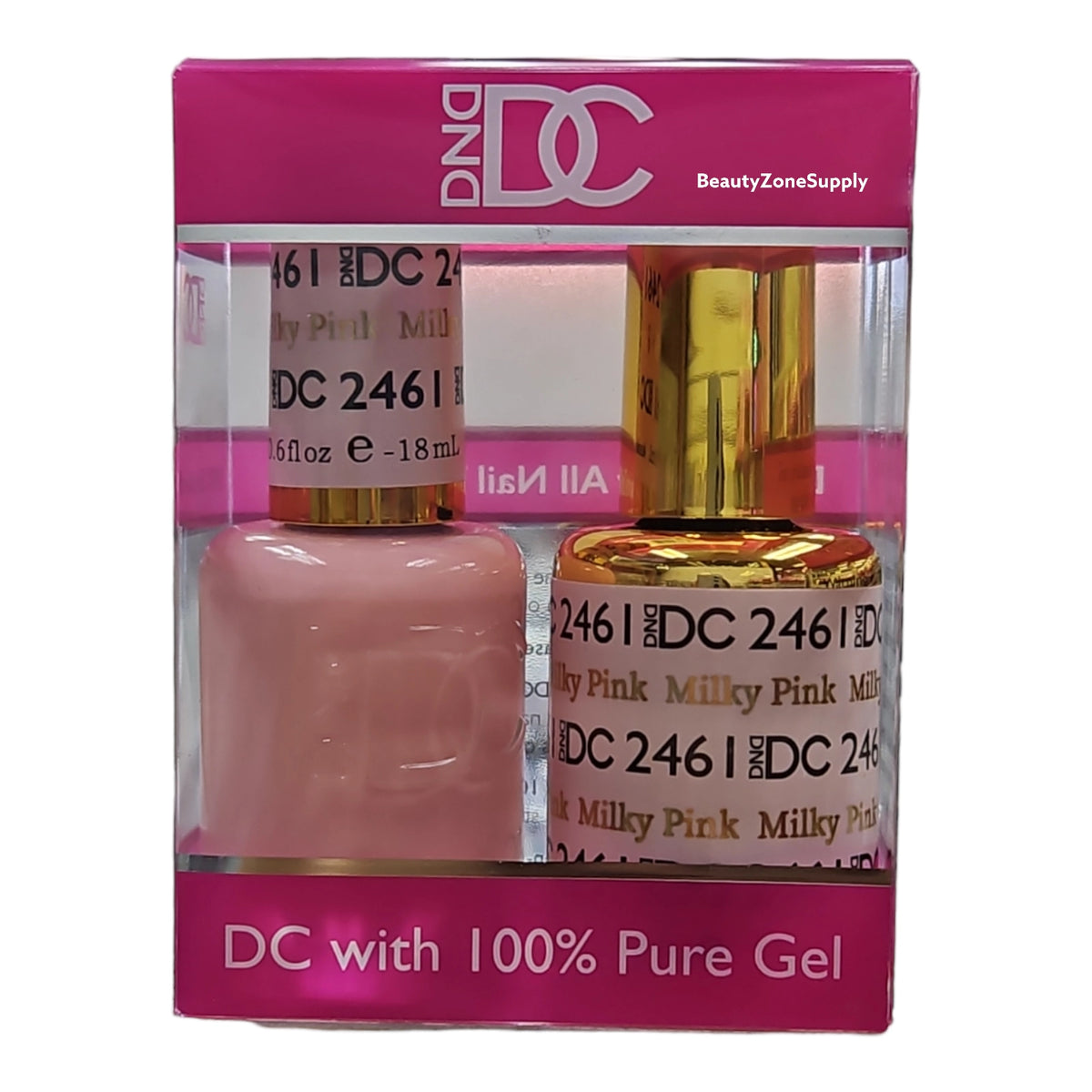 DND DC Duo Gel & Lacquer Milky Pink #2461 – Beauty Zone Nail Supply