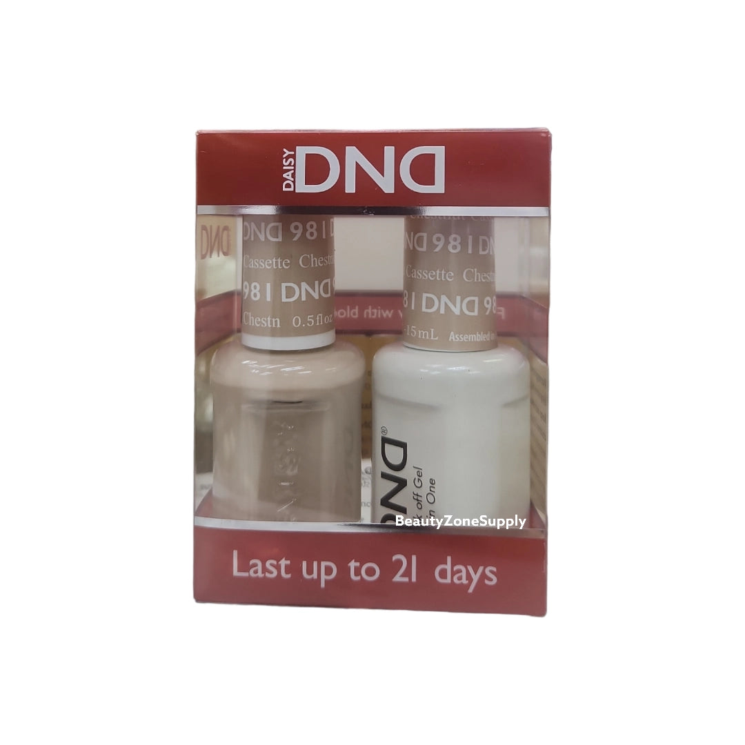 DND Duo Gel & Lacquer Chestnut Cassette #981 – Beauty Zone Nail Supply