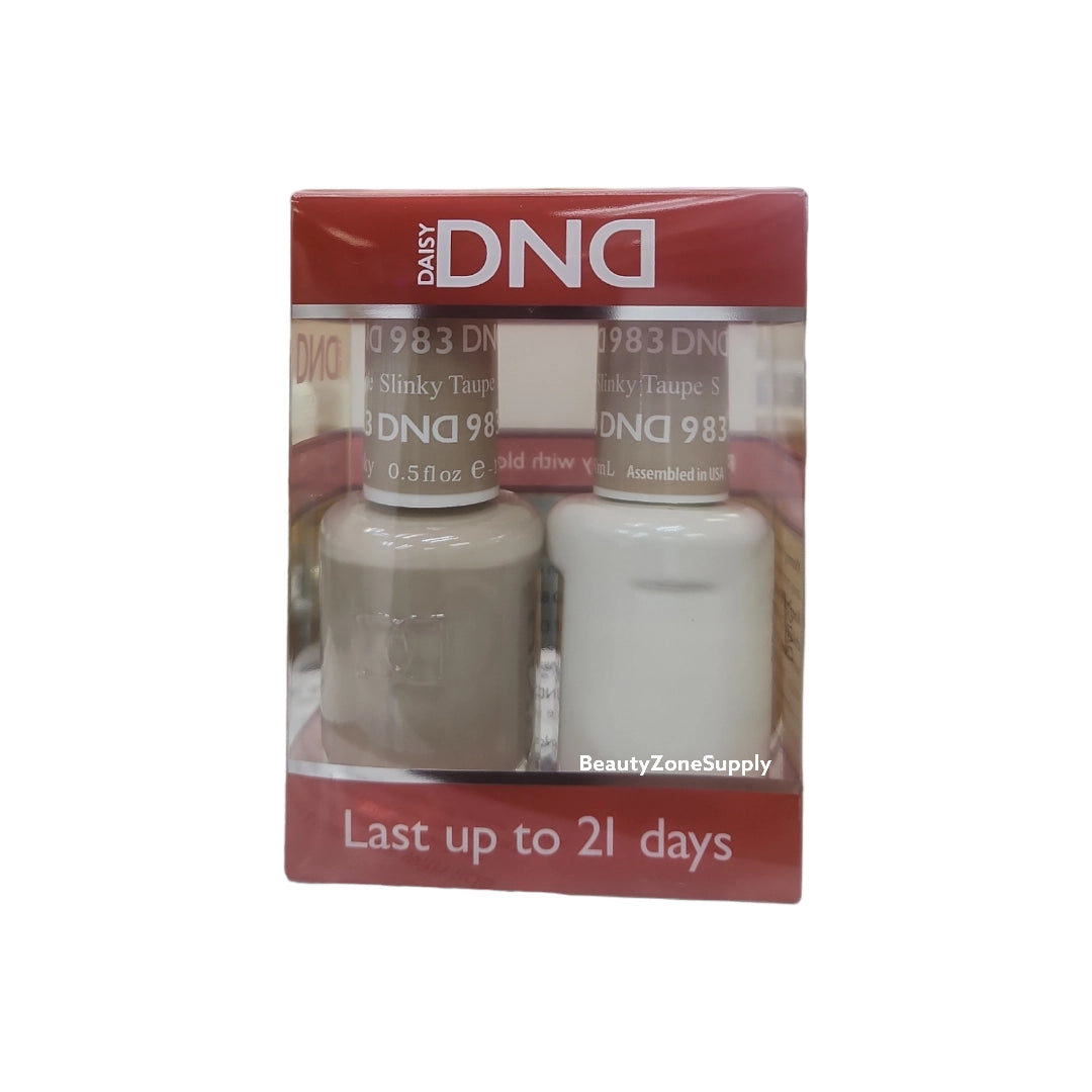 DND Duo Gel & Lacquer Slinky Taupe #983 – Beauty Zone Nail Supply