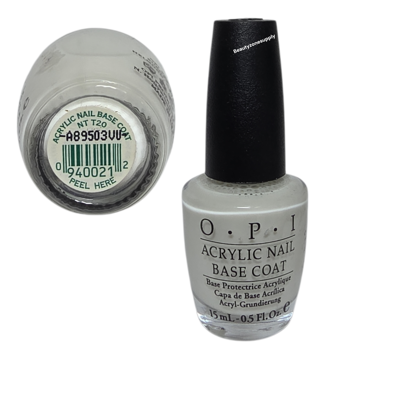OPI Nail Lacquer Acrylic Nail Base Coat 0.5 oz NTT20 – Beauty Zone Nail ...