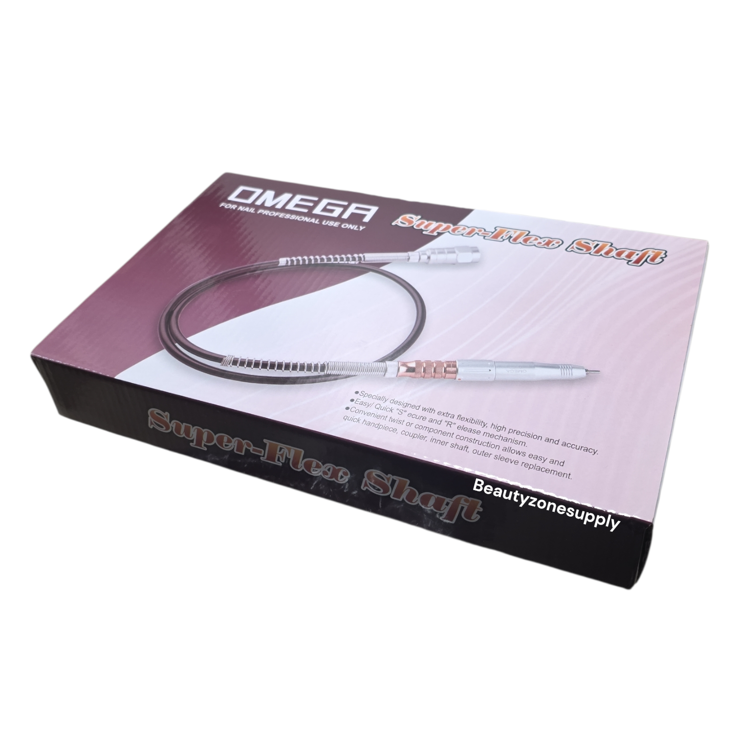Omega Super Flex Shaft Snap Lock 3/32 Regular – Beauty Zone Nail Supply