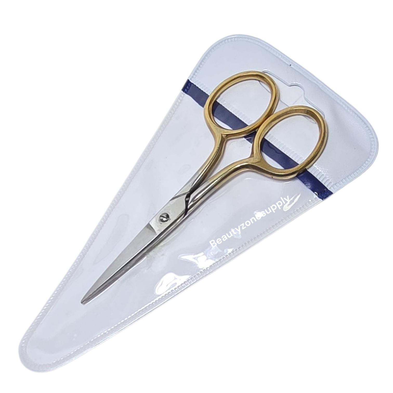 Scissor 4" Straight Nail Scissors – Gold Handle – Beauty Zone Nail Supply