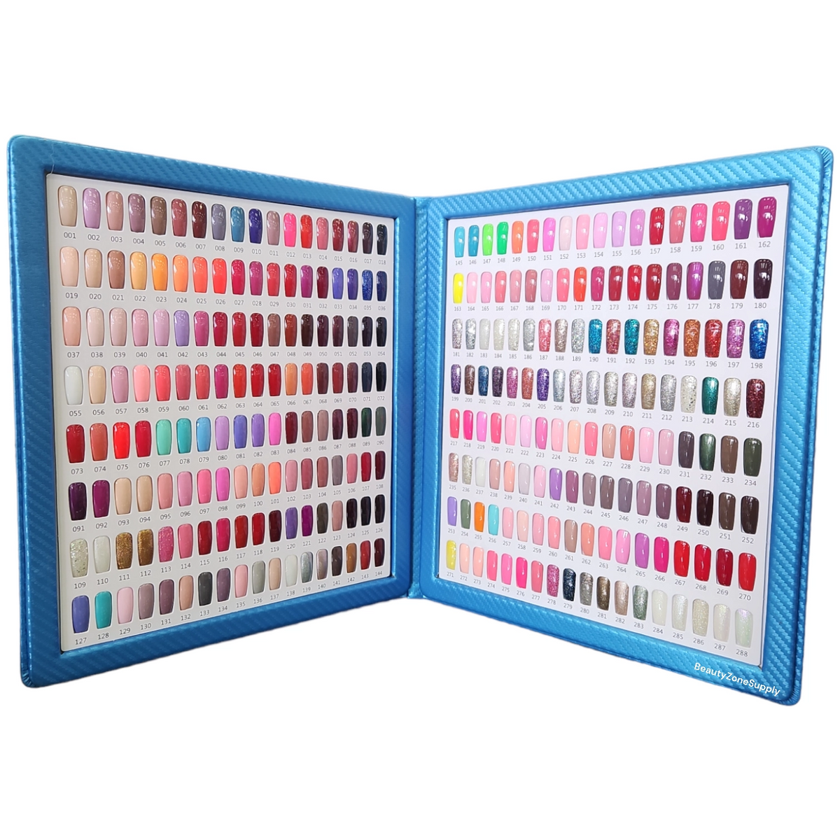Caramia Color Swatches Color Chart 288 Color Book – Beauty Zone Nail Supply