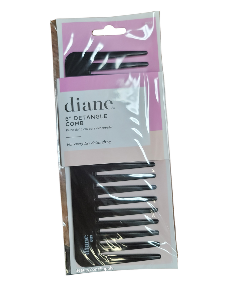 Diane 6" Detangle Comb Black D133 – Beauty Zone Nail Supply
